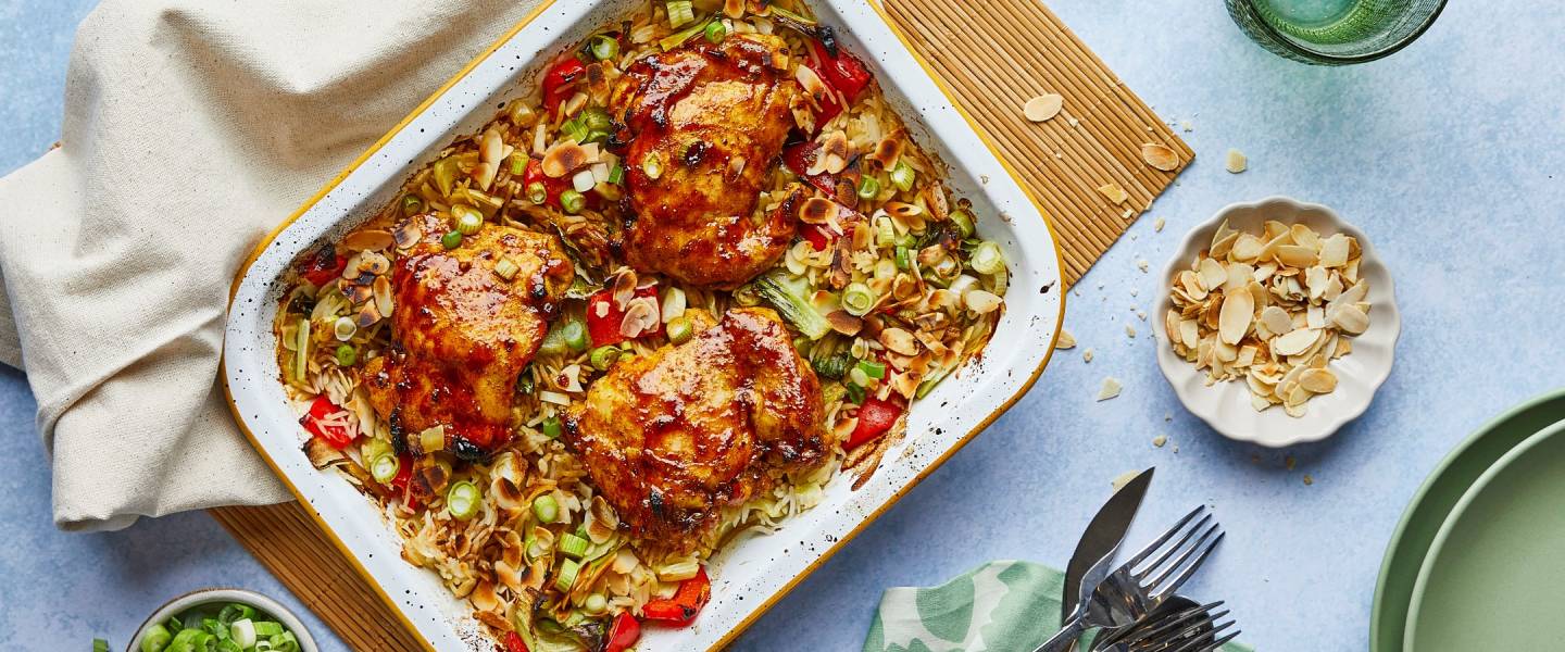 Cook Chinese Chicken Traybake in 25 mins | Simply Cook